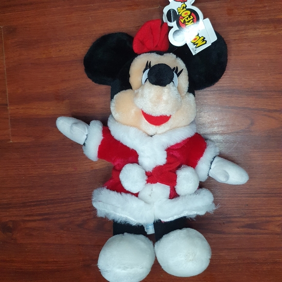 Disney | Toys | Vintage Disney Minnie Mouse Small Stuffy Christmas ...